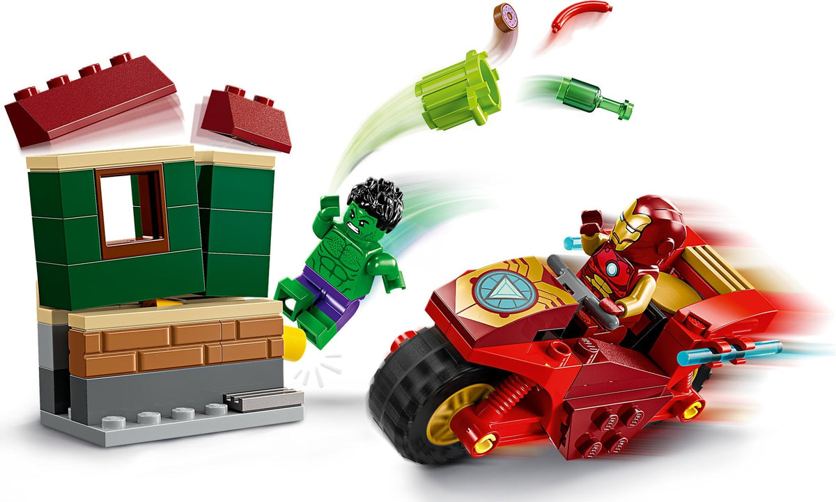 Iron Man with Bike and The Hulk – Bedlam Bricks