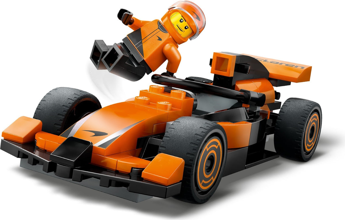 F1 Driver with McLaren Race Car – Bedlam Bricks